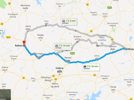 Routes From Bhopal To Ratlam | Places To Visit In Ratlam - Nativeplanet