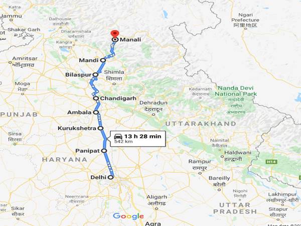 Delhi To Manali Road Trip- Popular Routes, Distance And Specialities ...