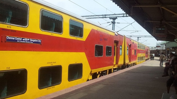 Bangalore Travel:Visit Chennai From Bengaluru In Double Decker Express ...