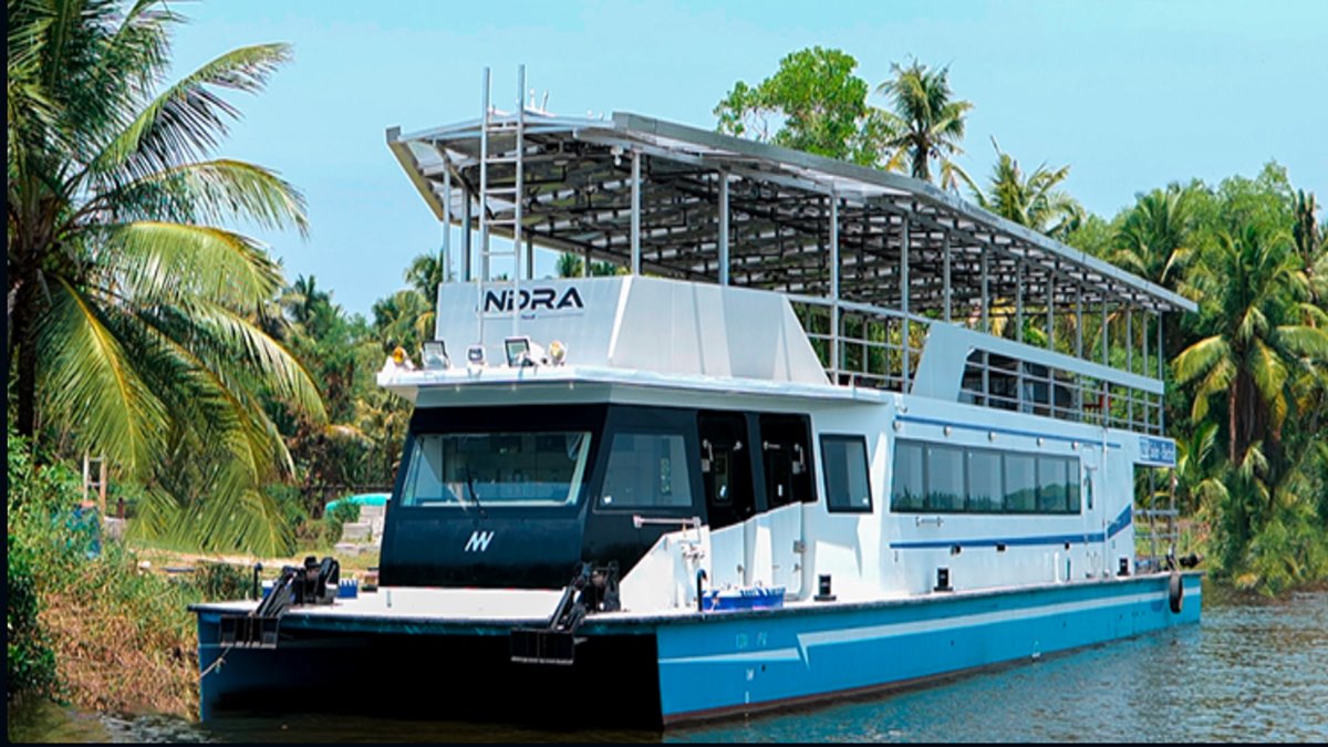 Indra-India's First Solar Cruise Boat For Budget Tours Starts Soon ...